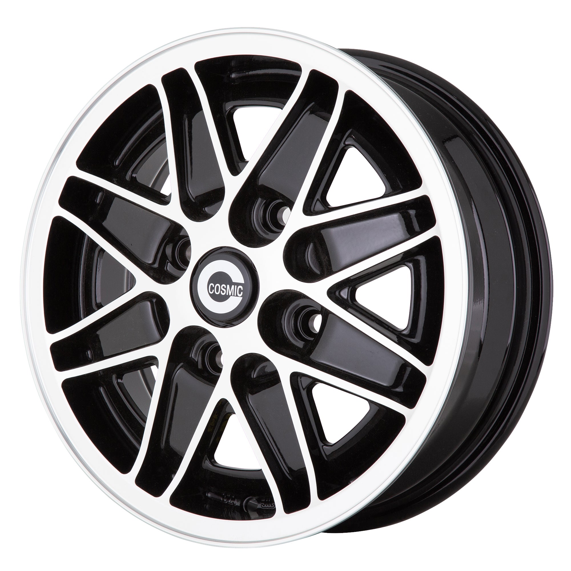 JBW COSMIC 15x5.5" 4x130 PCD ET+35 Black/D-Cut Alloy Wheel – Iconic Alloys