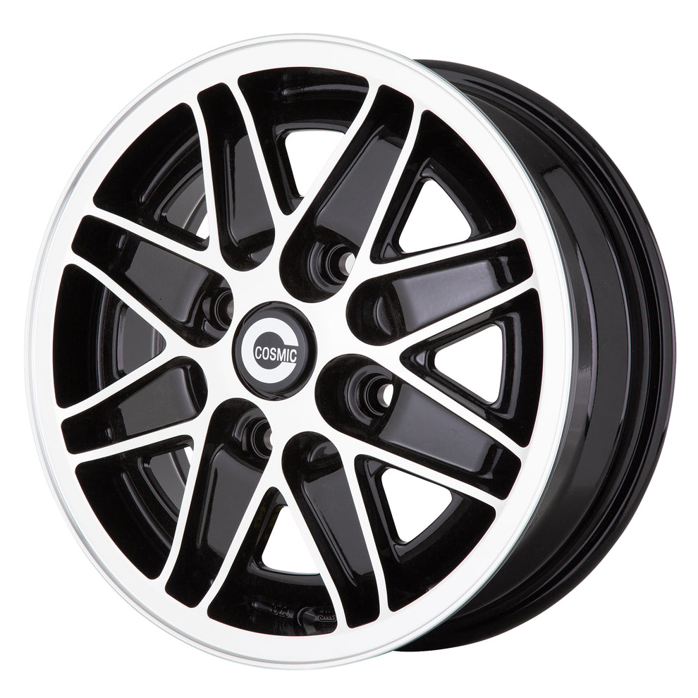 JBW COSMIC 15x5.5" 4x130 PCD ET+35 Black/D-Cut Alloy Wheel – Iconic Alloys