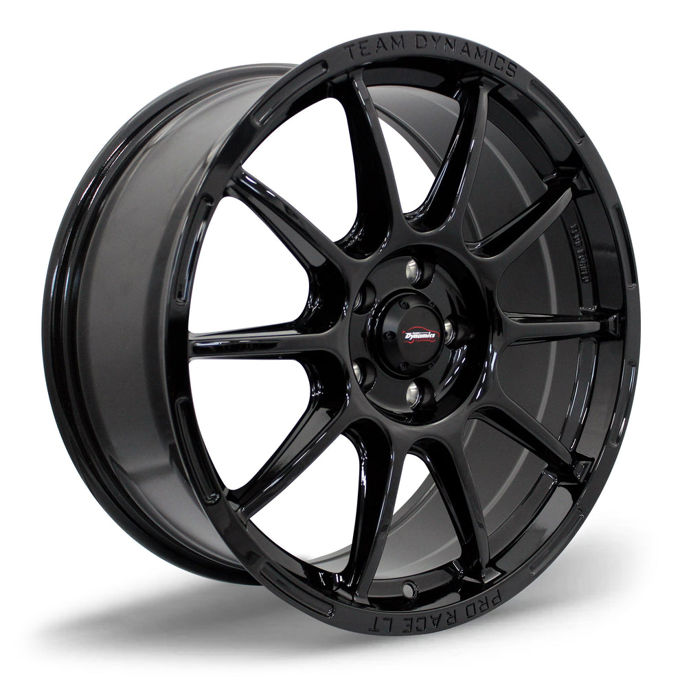 Team Dynamics Pro Race LT 15x7" 4x100 PCD ET+25 Black Alloy Wheel ...