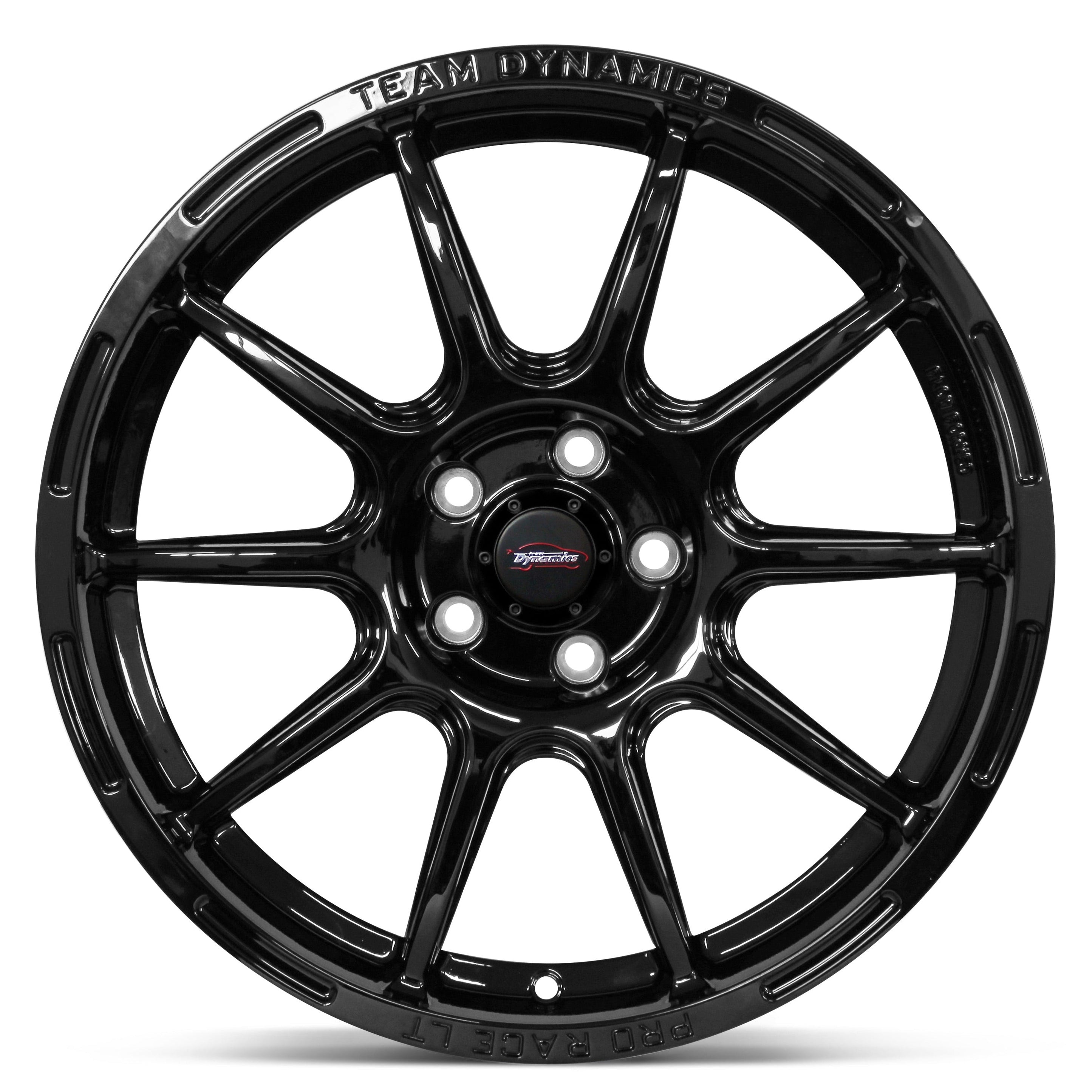 Team Dynamics Pro Race LT 15x7" 4x100 PCD ET+25 Black Alloy Wheel ...