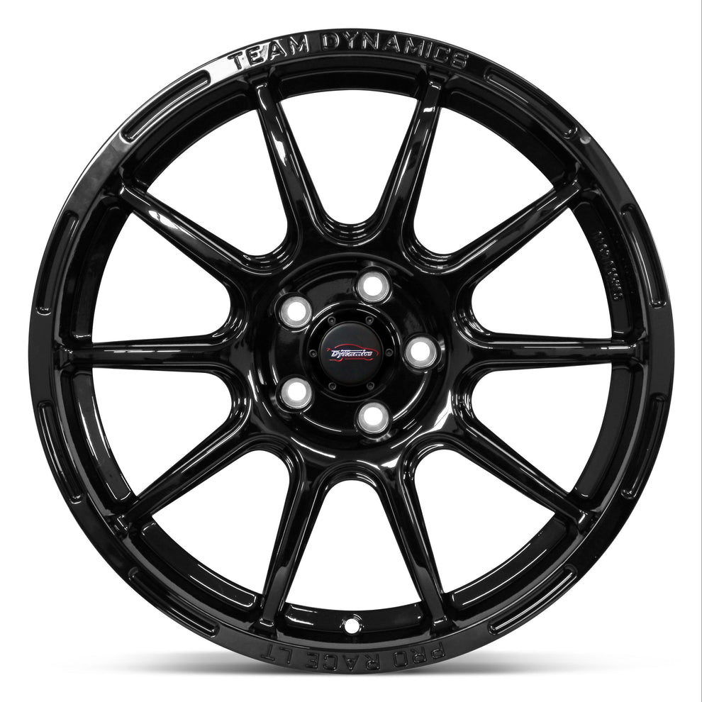 Team Dynamics Pro Race LT 15x7" 4x100 PCD ET+25 Black Alloy Wheel ...